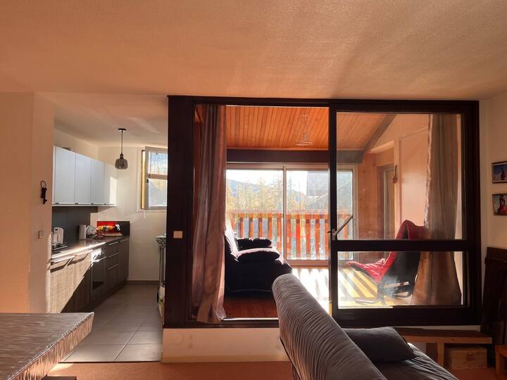 T2  60 M2,7mn Pistes,jardin,wifi,parking,6 Pers - Roubion