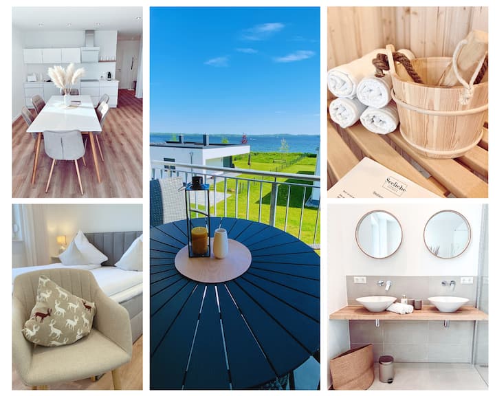 Seeliebe Apartment Mit Sauna, 76qm, Pkw, Seeblick - Schwerin