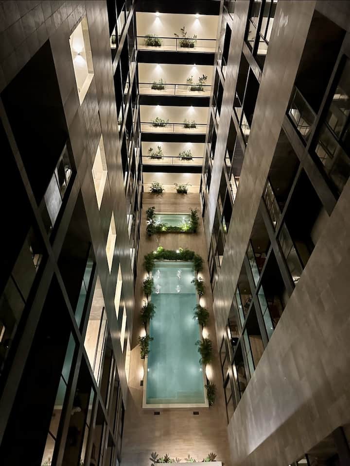 Cute And Fresh Flat Ocean View In Pdc - Playa del Carmen