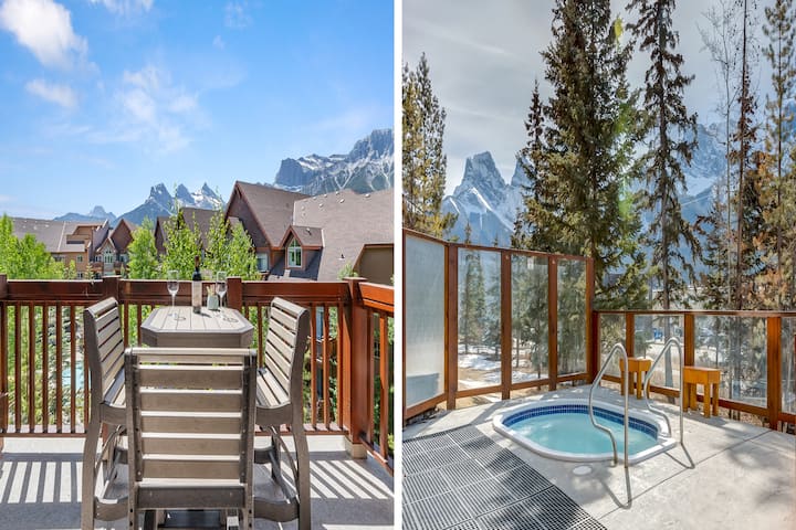 Top Floor Suite With Epic Mountain Views & Hottubs - Canmore