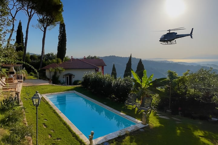 Villa Spenser, 8+pax, Privat Pool, A/c, Sea View, - La Spezia