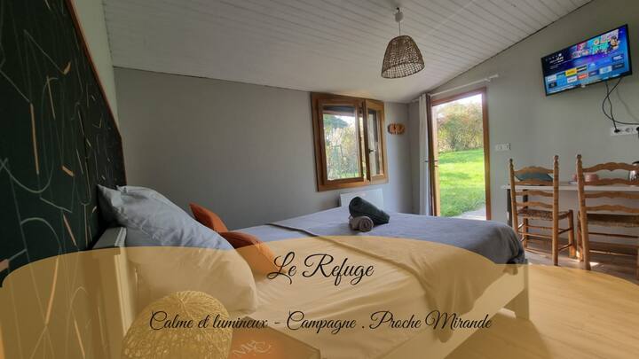 Le Refuge ~ Chambre Privée - Calme - Nature - Mirande