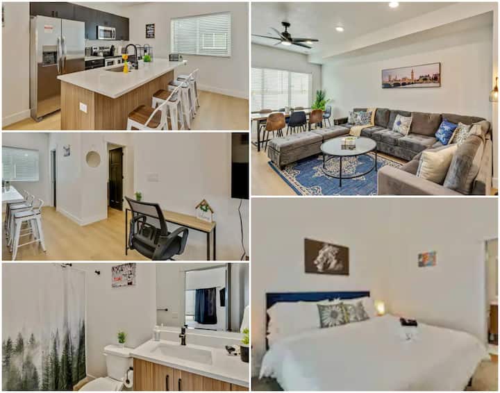 Spacious Townhouse | Mins To Downtown Slc| Garage - Salt Lake City, UT