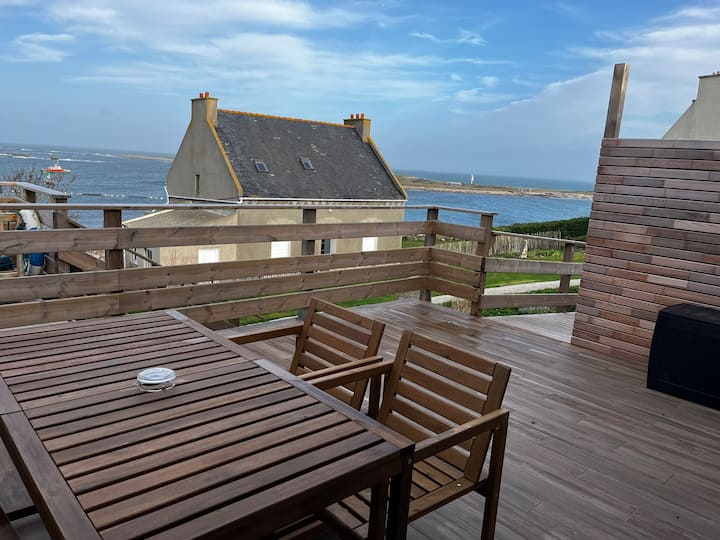 "La Fée De L'aulne", Logement Face à La Mer - Ouessant