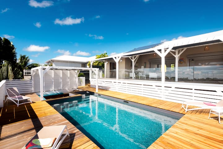 Villa Solandra 6/9 Pers Piscine Sécurisée Vue Mer - Guadeloupe