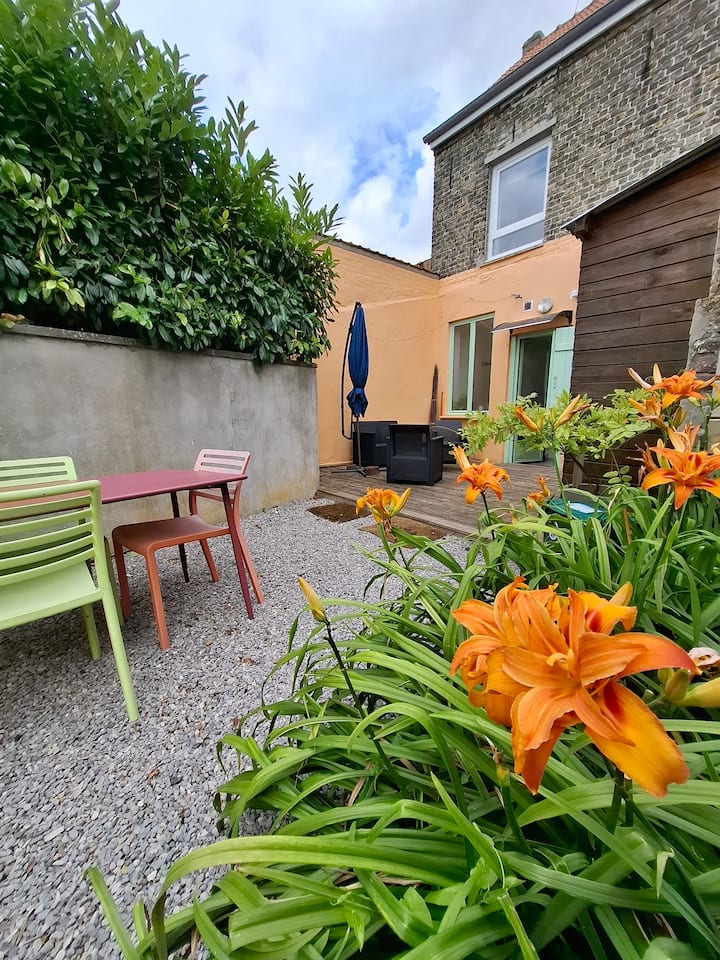 Maison De Campagne 6 Personnes "Aux Volets Verts" - Le Blockhaus d'Eperlecques