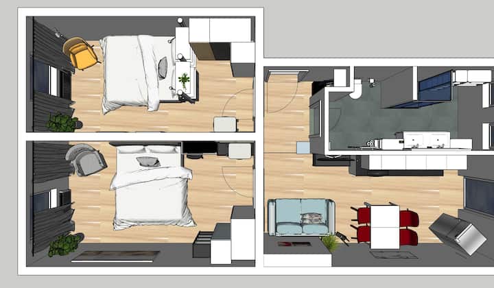 Studio Brunhilde - Messe Graz - 59 M² - Graz