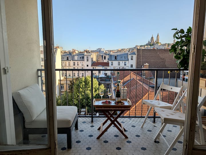 4 Cham,  Top Floor,  Vue Imprenable Sur Sacré-cœur - Paris