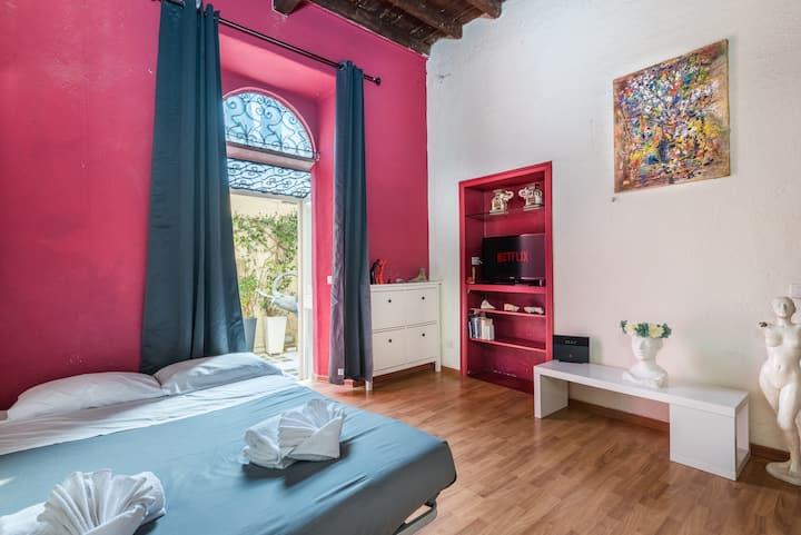 (Centre De Trastevere) Terrasse Privée, Wi-fi, A/c - Roma