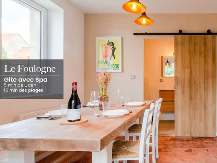 Le Foulogne Gite Chic Avec Jacuzzi à Caen - Hermanville-sur-Mer