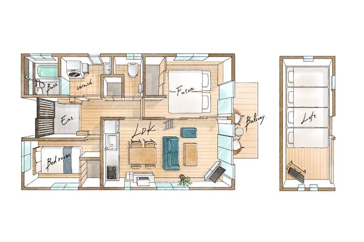 Beach Access & Mountain View, House With Big Loft - Maizuru