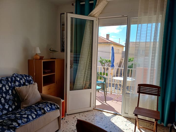 Studio 50 M Plage Vue Mer Balcon Sud Au 1er. Pking - Valras-Plage