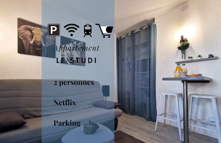 024 - Le Studi, Studio Cosy, Mbs, Wifi, Parking - Montpellier
