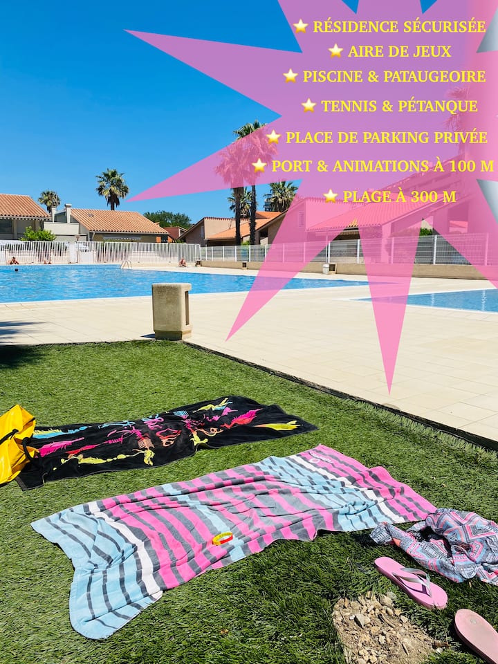 Bel Appartement Dans Résidence De Standing Au Port - Saint-Cyprien Plage