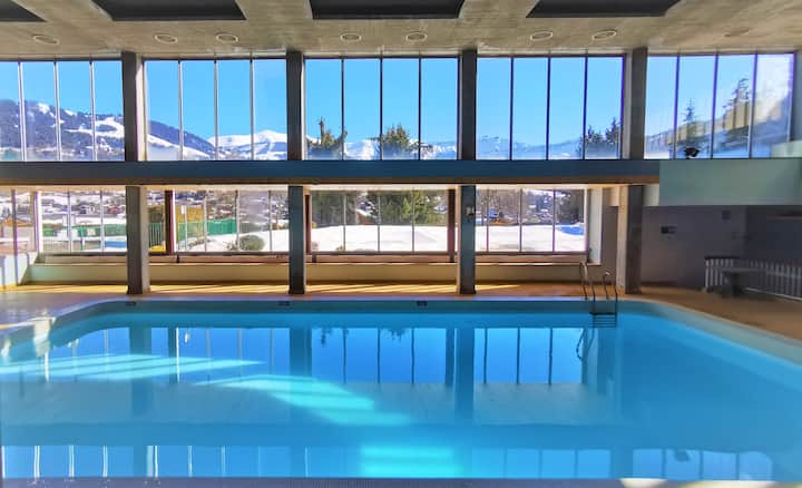 Megève Lgt 4p/1ch - Rés. Piscine - La Giettaz