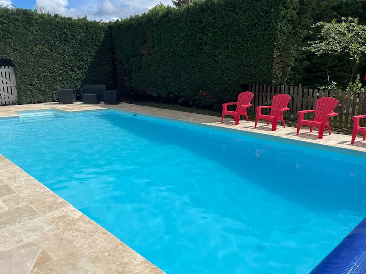 Appt 6/7 Pers. Terrasse Dans Domaine Avec Piscine - Saint-Aignan