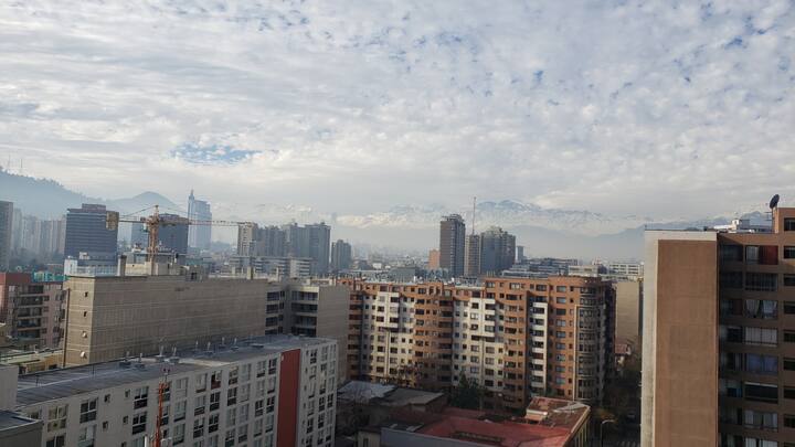 Amplio, Vista A Cordillera En Centro A 10min Metro - Providencia