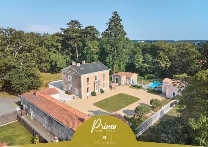 La Champagnère - Maison De Maître Avec Piscine - Basse-Goulaine