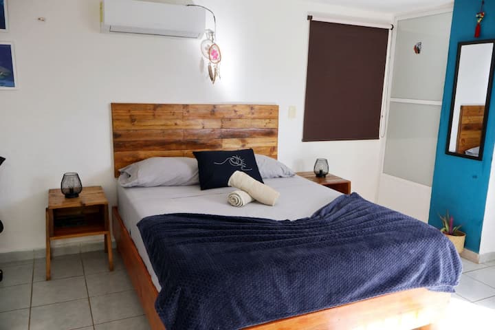 Comfy Studio Downtown Close Ferry, Market & Shops - Cozumel