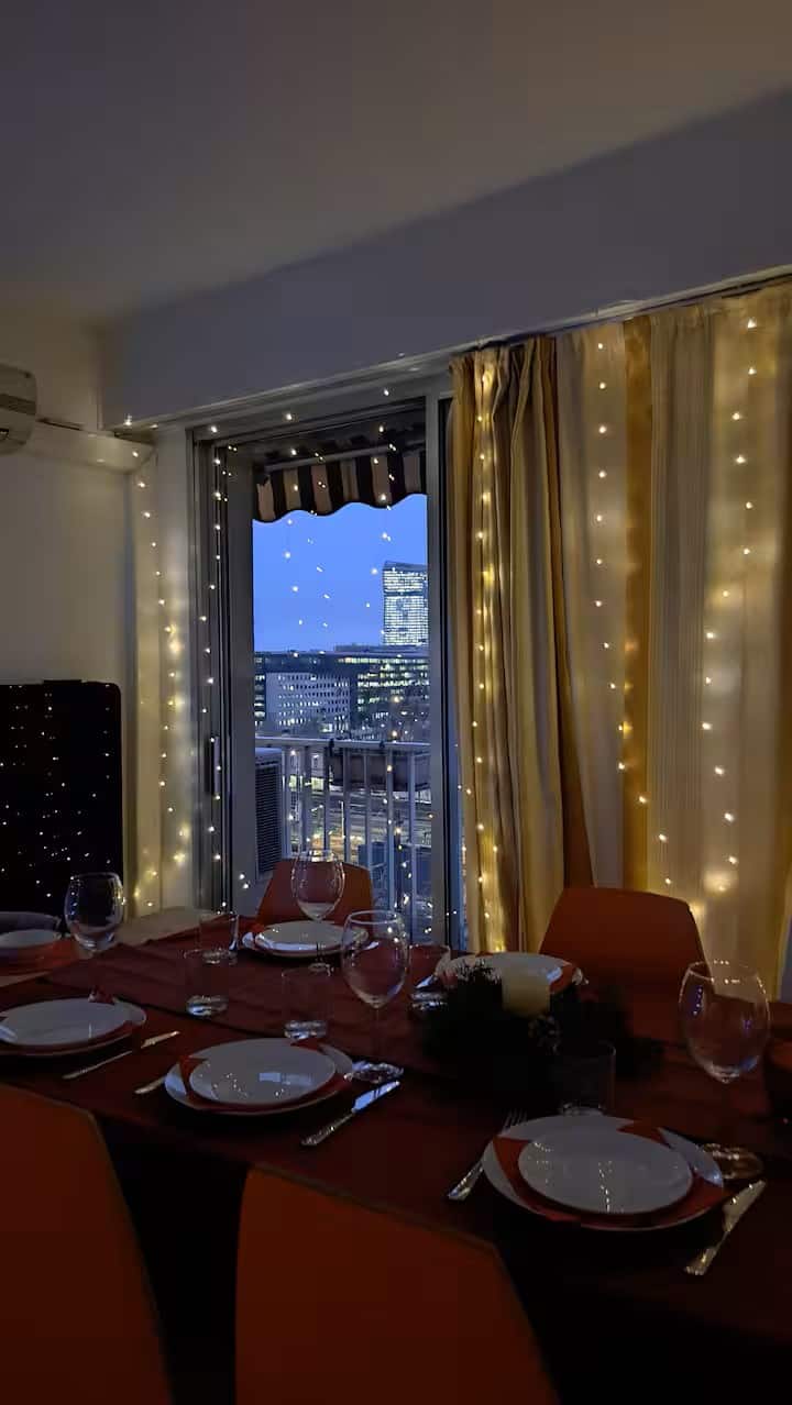 Appart Family 7 Pers+bébé, Clim Parking Vue Eiffel - Paris