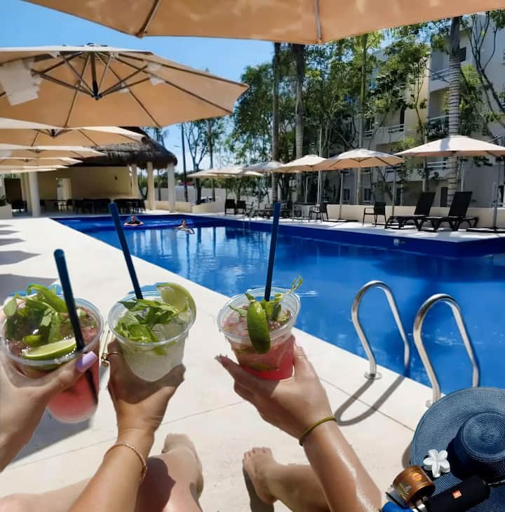 Cómodo Depa 17.5 En Zona Plus De Playa Del Carmen - Playa del Carmen