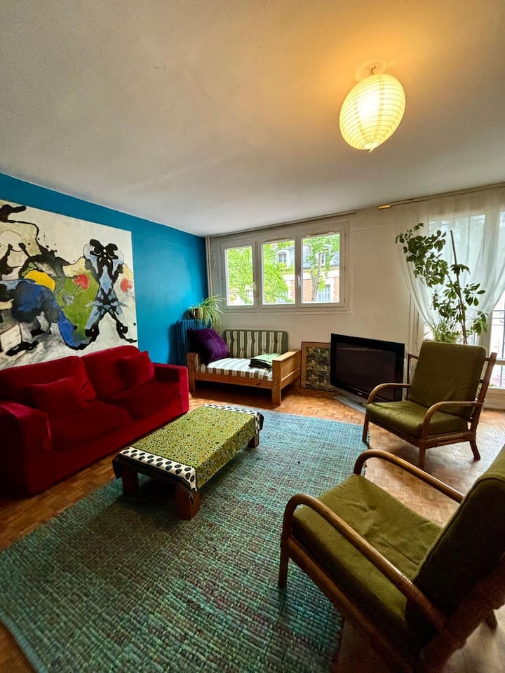 Grand Appartement Familial, Proche Stade De France - Aubervilliers