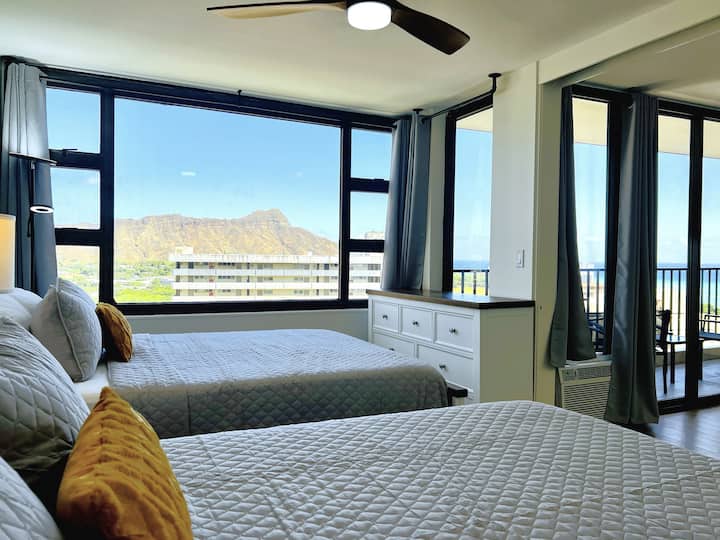 Diamondhead Ocean View Suite |Free Parking| 2queen - Honolulu