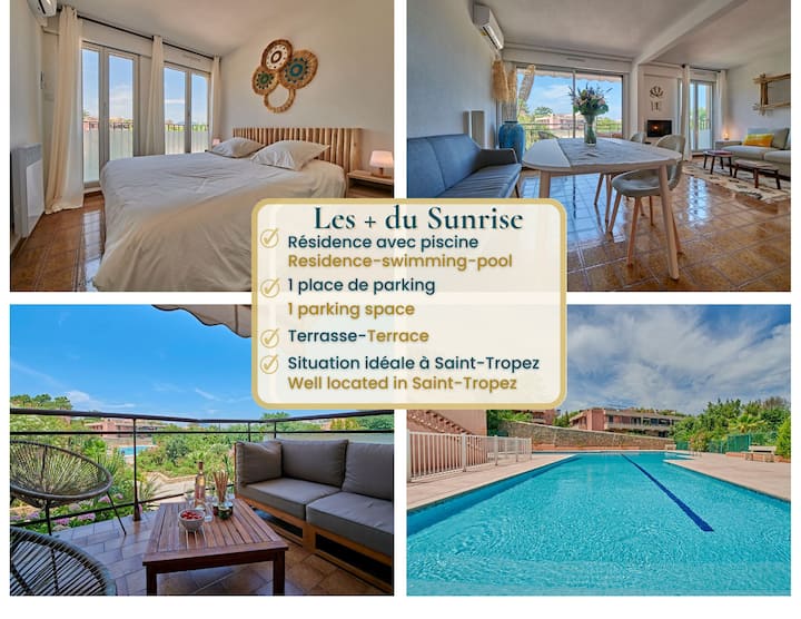 Sunrise -4 Personnes-piscine -Parking-saint-tropez - Saint-Tropez