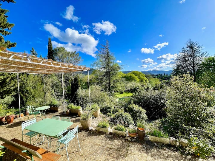 Maison De Vacances Climatisée, Dans Un Jardin Clos - Bédarieux