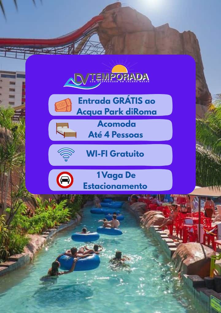 Hotel Spazzio Acqua Park Splash Diroma Incluso - Caldas Novas