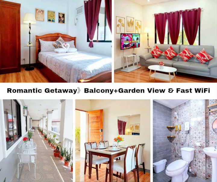 Romantic Getaway》balcony+garden View & Fast Wi-fi - Liloan
