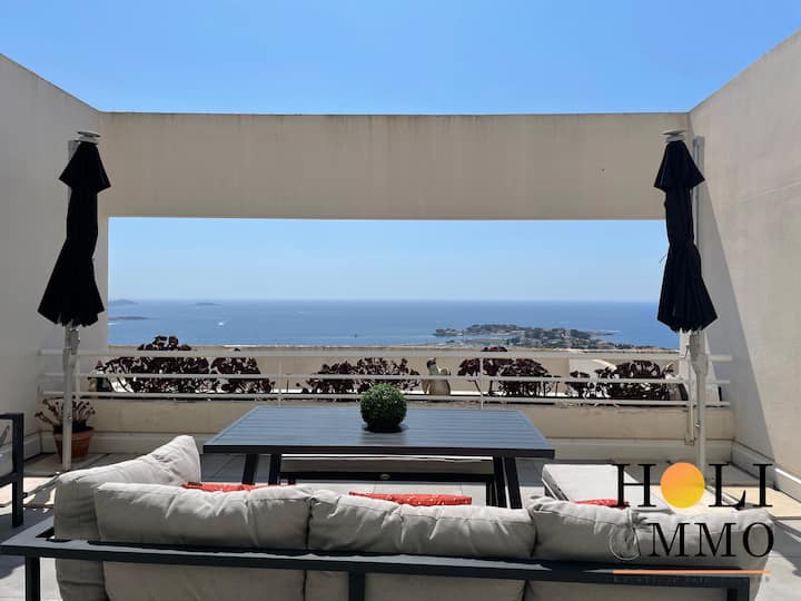 Bandol: Les Katikias, Vue Mer & Piscine (Kati_ngu) - Bandol