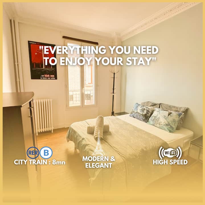 Grand Appt * Cosy * Proche Paris - Cachan