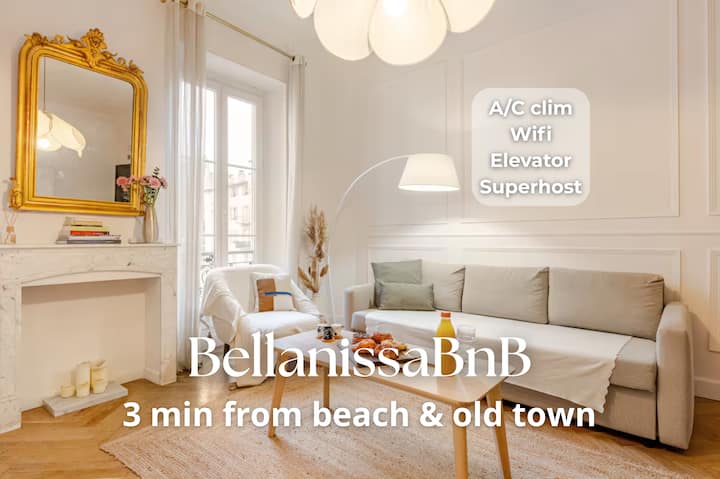 Bellanissabnb - 2br With A/c - Beach & Vieux-nice - Nice
