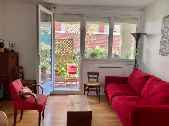Appart Familial Parking Terrasse Rez-de-jardin - Montreuil, France