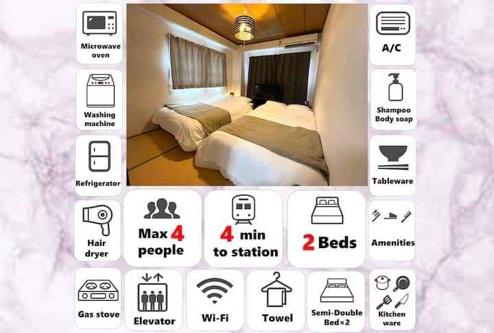 Tr25/4min To Tenma!free Wifi For Your Convenience. - Japão