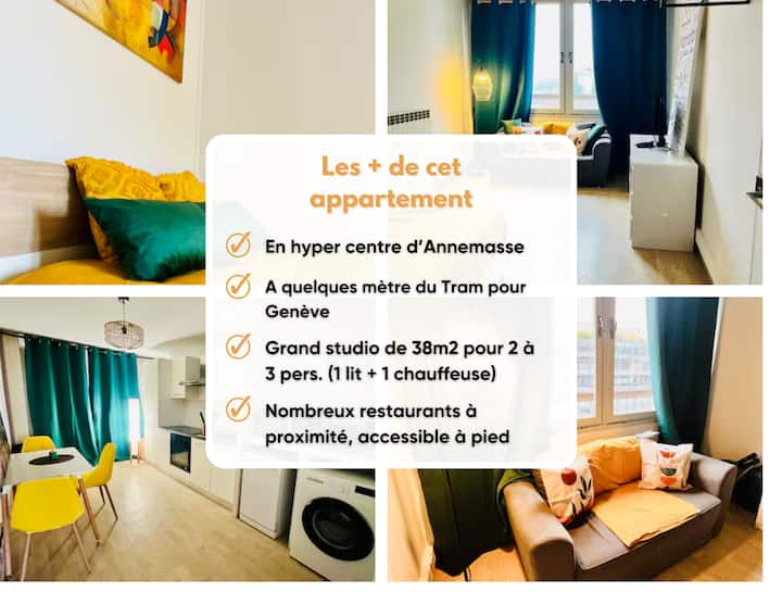38m2 Hyper Centre Annemasse - Canton de Genève