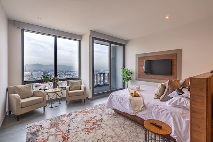 Top Views! Amazing Loft In The Heart Of Reforma - Mexico City