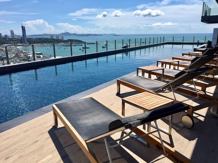The Base 双卫生间两居室公寓 市中心 家庭出行必选 - Pattaya City