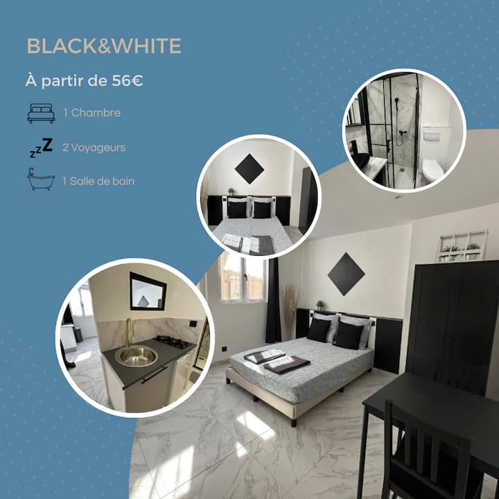 La Maison De Julia-menton-studio Black&white - Roquebrune-Cap-Martin