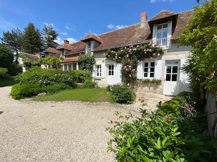 Très Belle Longère,6 Chambres, Piscine En Touraine - Indre-et-Loire