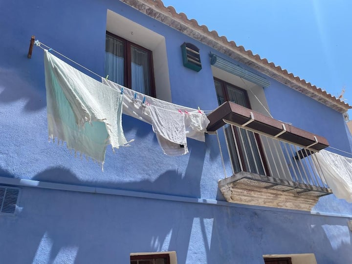 Blauw Huis In Spaans Straatje, 3 Min Van De Zee - Villajoyosa