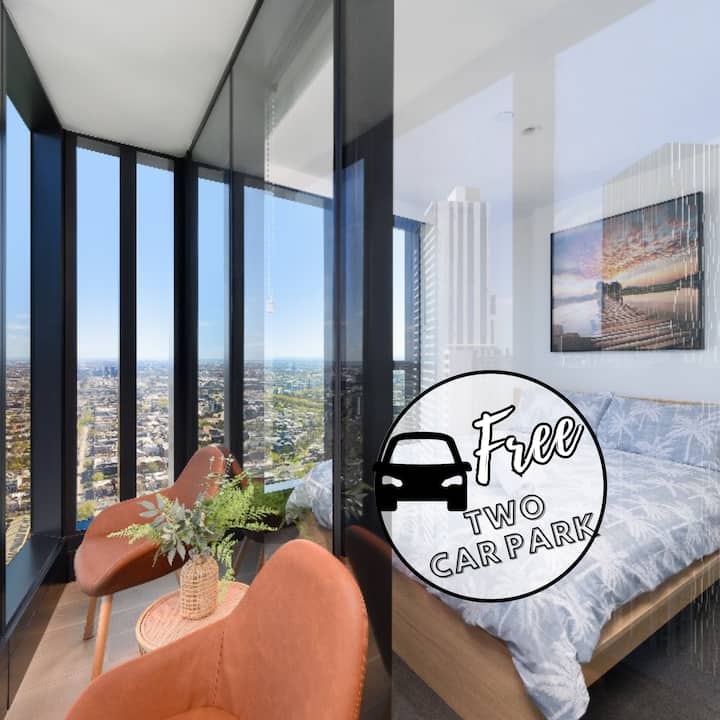 49f Luxury Melb Cbd 3br.2bath. 8pax. Free 2carpark - Brunswick