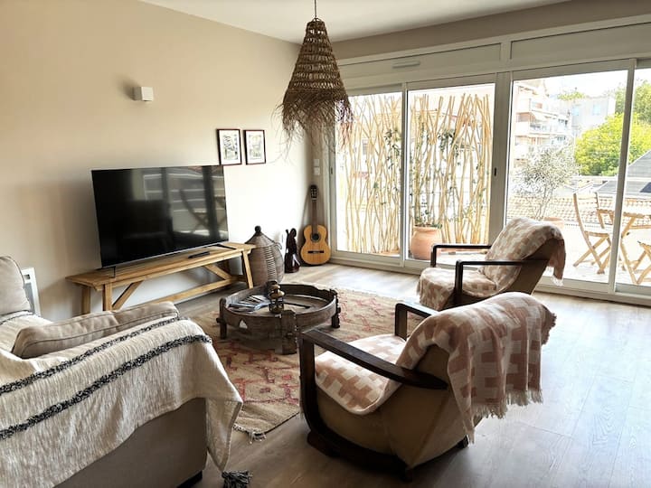 Grand Appartement Neuf 150m Plage Et Plein Centre - Arcachon Bay