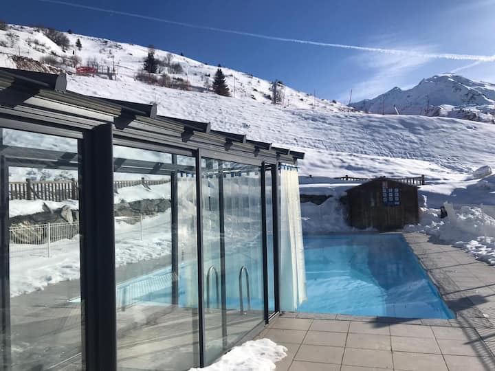 3 P Avec 6 Couchages & Piscine - Valloire
