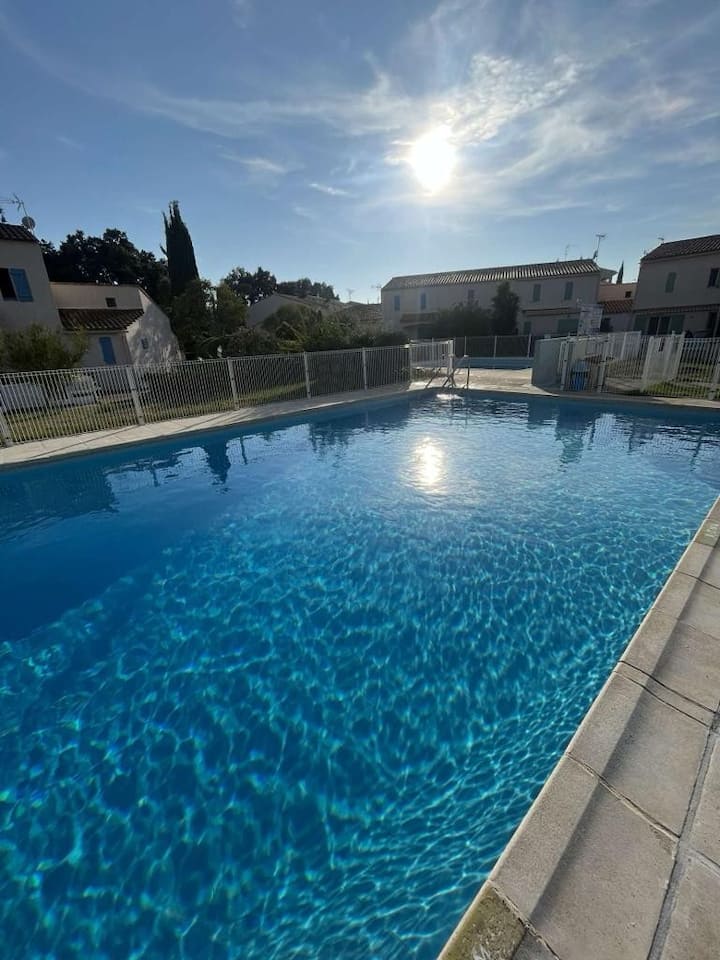T2 Climatisé - Piscine - 4 Pers - Parc national de Port-Cros