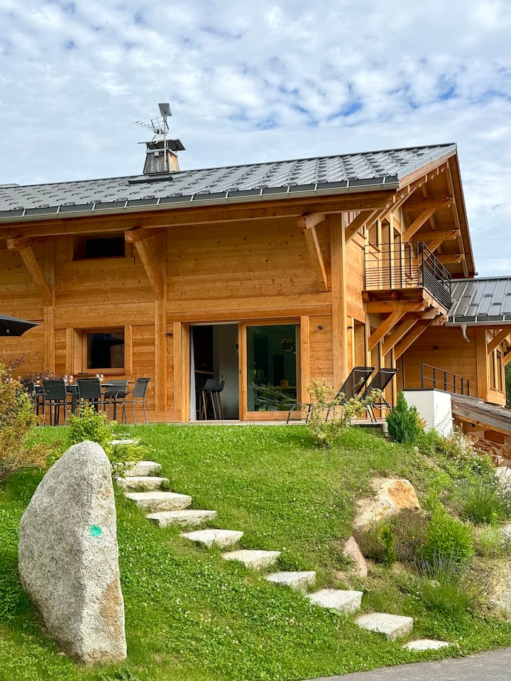 Chalet 10 Personnes Vue Mont Blanc Idéal Cyclistes - Combloux