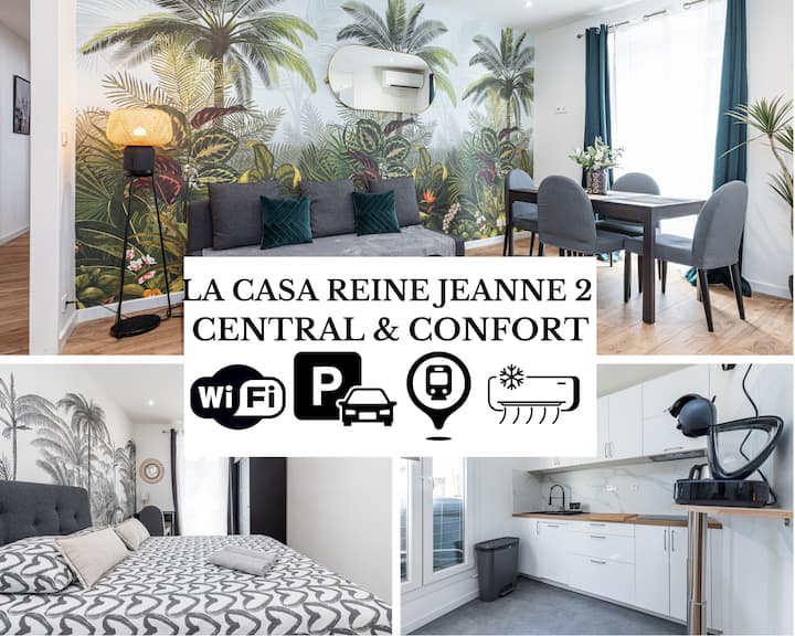 Reine Jeanne Casa New Avec Parking - Nice