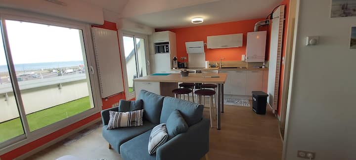 Duplex Vue Mer&port 360° - 100m Du Marché Poissons - Grandcamp-Maisy