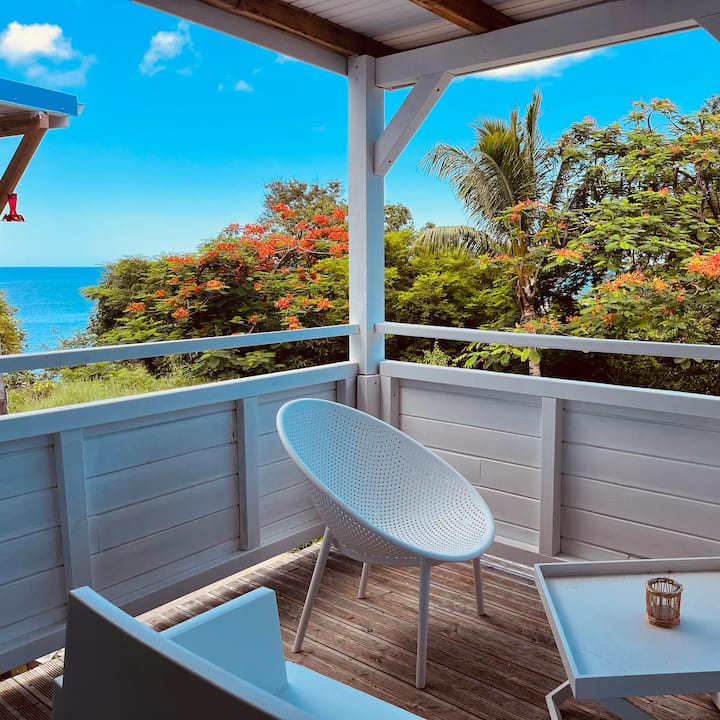 Kaz 4plages: Plages à Pied & Vue Mer & Douche Ext. - Deshaies